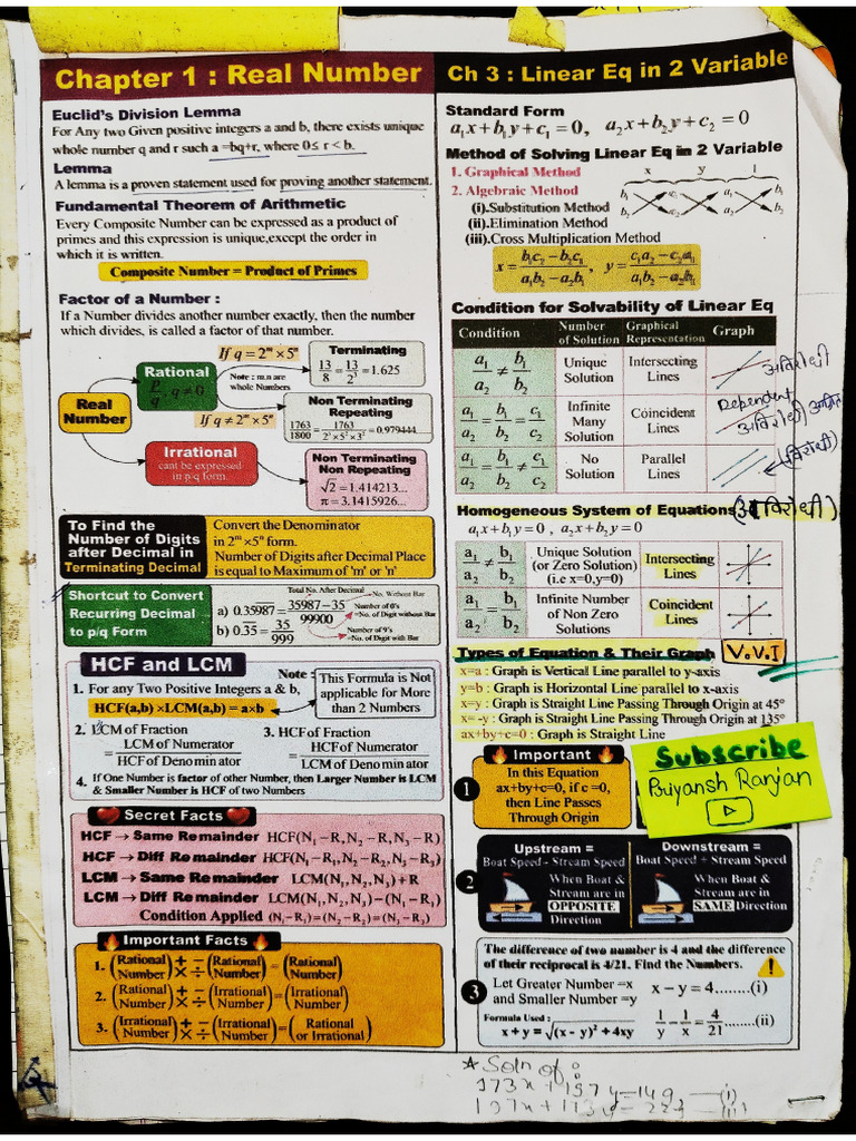 Maths Formula & Concepts | PDF