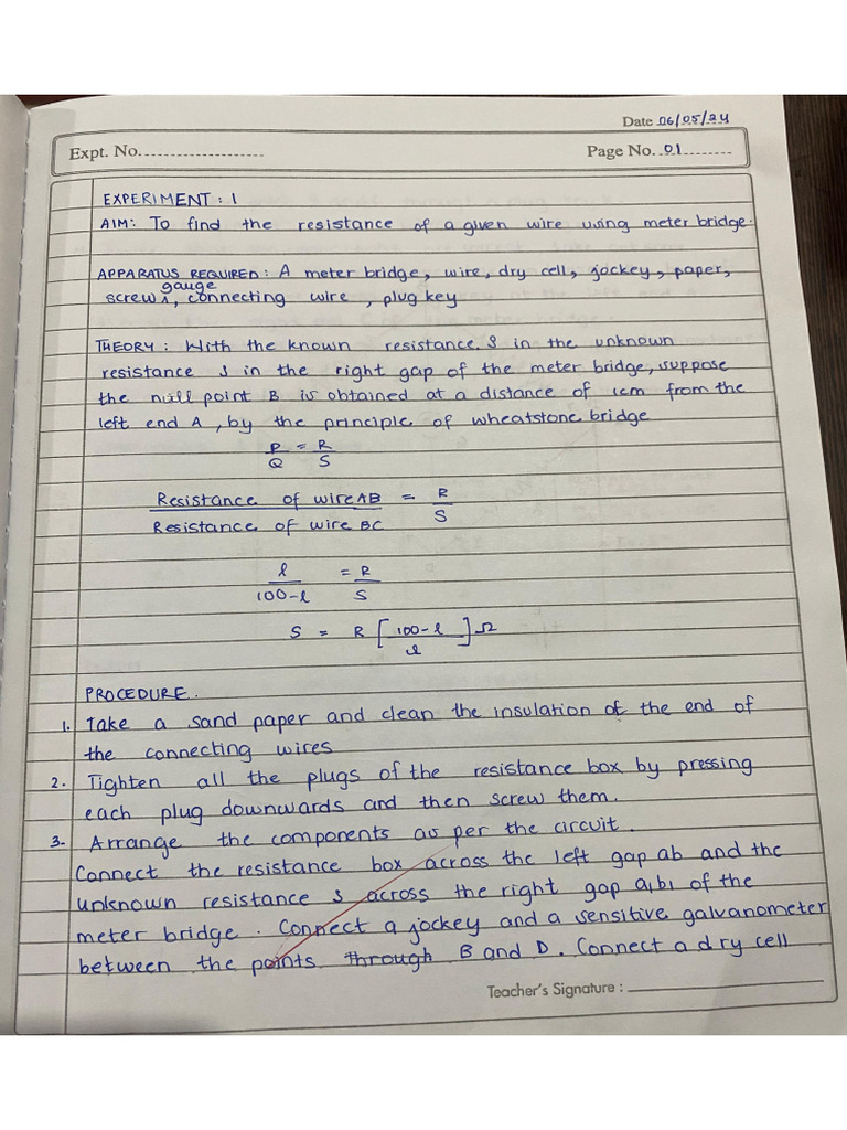 Physics Practical Work | PDF