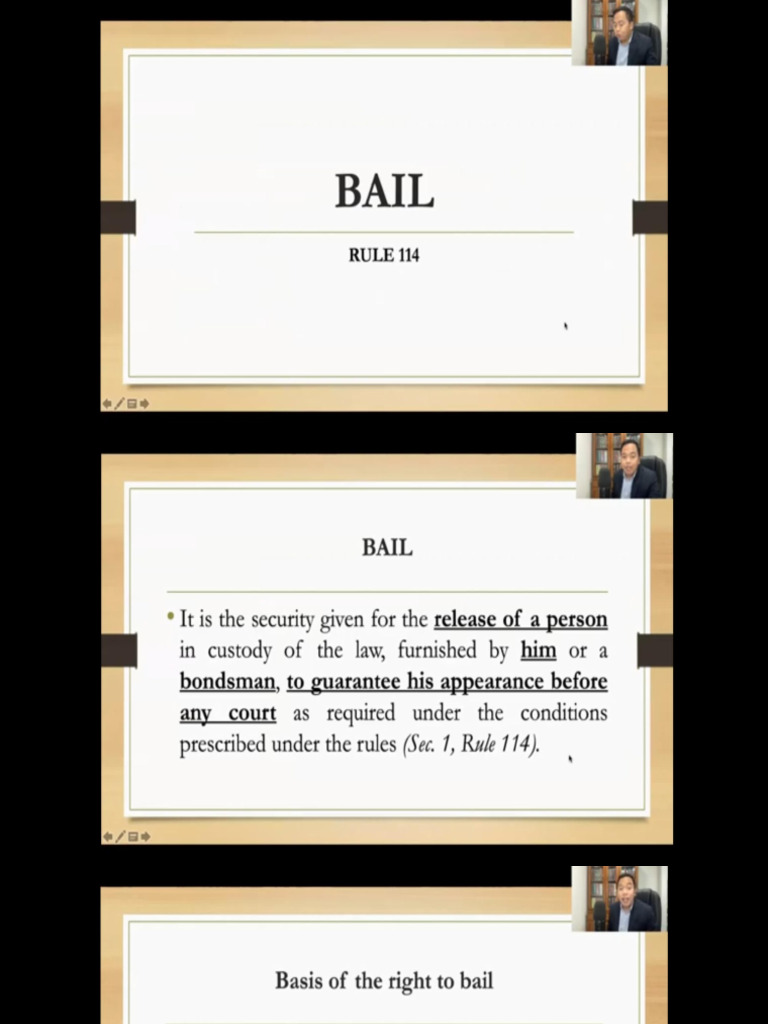 Rule 114 (Bail) To Rule 117 (Motion To Quash) | PDF