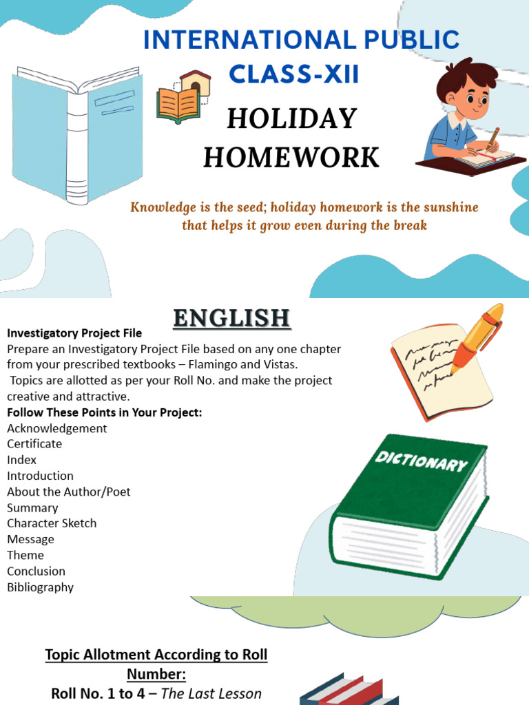 Holiday Homework Class Xii | PDF | Paintings | Artificial Intelligence