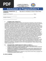 EsP 9 Modyul 5 | PDF