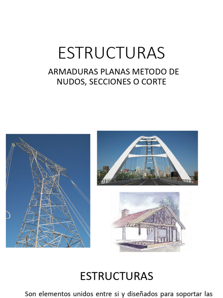 888 Estatica Armaduras Planas Nudos y Corte | PDF | Braguero | Mecánica