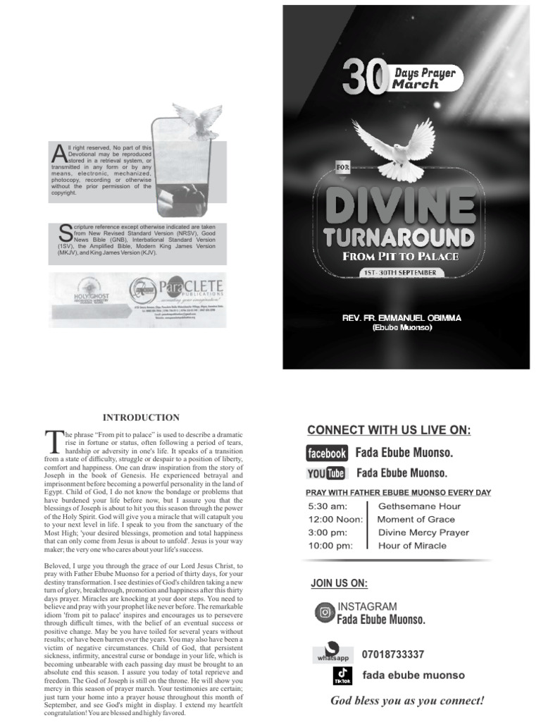 30 Days Prayer March Book | PDF | Prayer | God The Father