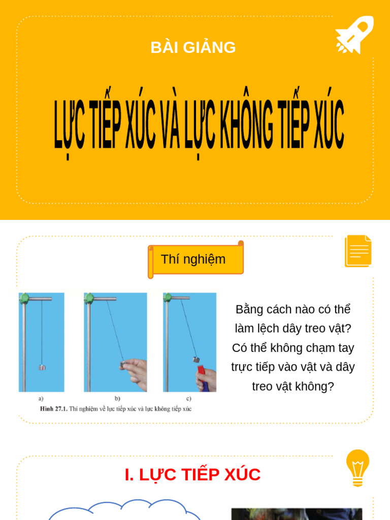 Bai 27 - Luc Tiep Xuc Va Luc Khong Tiep Xuc - Ly 6 - CD | PDF