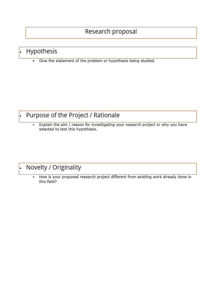 Research Proposal Structure Guide | PDF