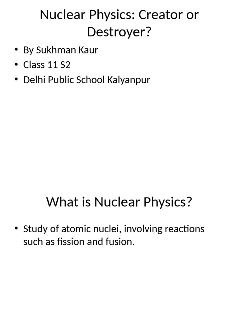 Nuclear Physics | PDF