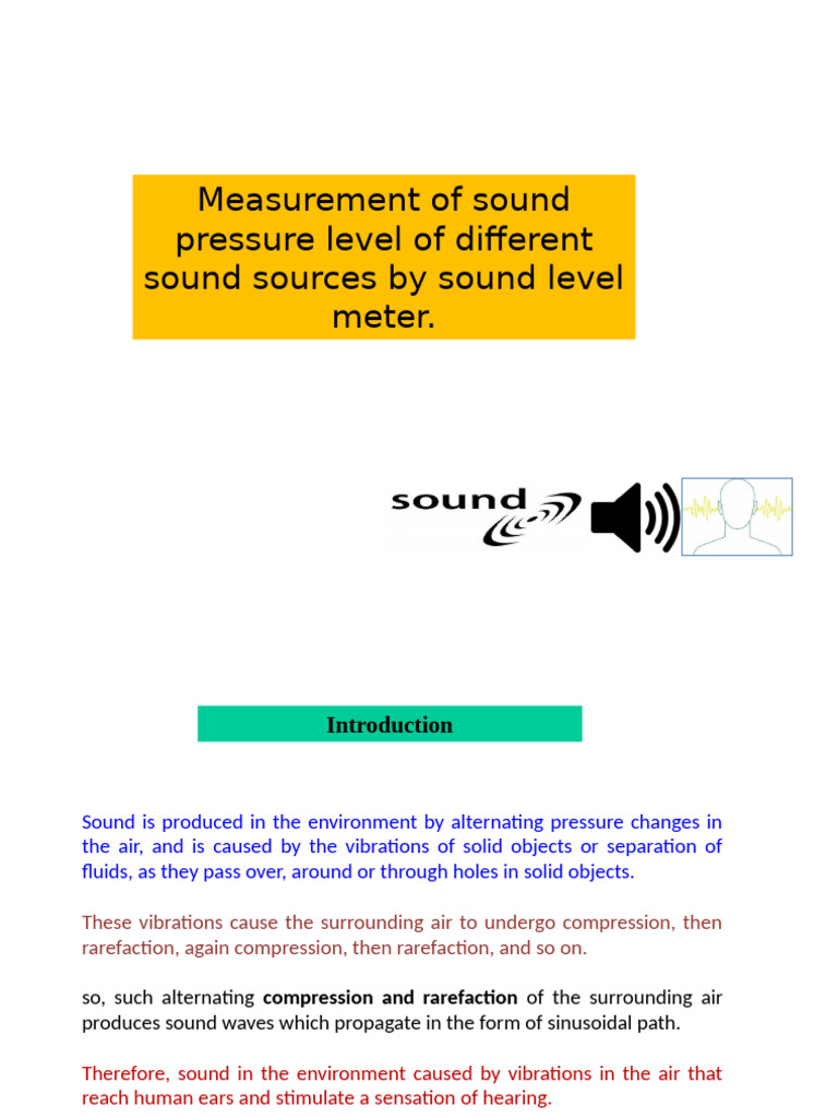Measuring Sound Pressure Levels Accurately | PDF | Sound | Decibel