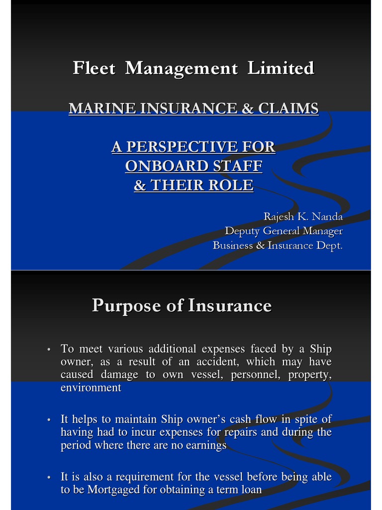 Marine Insurance & Claims | PDF | Deductible | Insurance