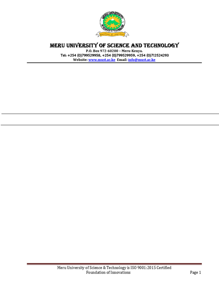 Cit 2112 Fundamentals of Computer Programming | PDF | Computer Program ...