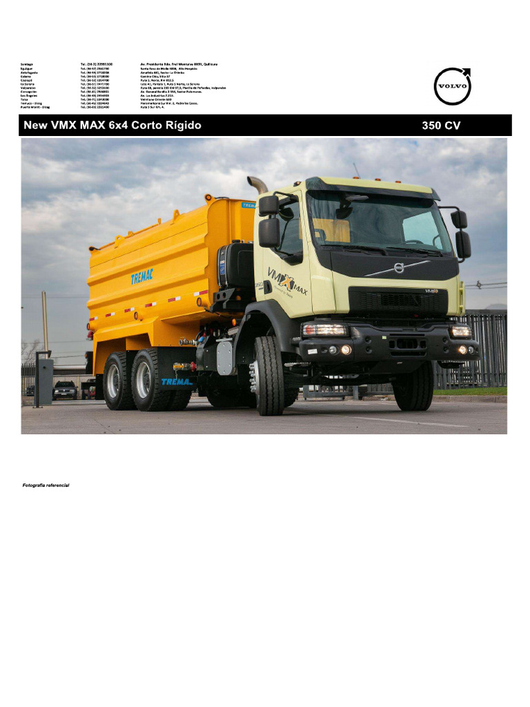 Volvo VMX Max 6X4 Corto Rigido | PDF