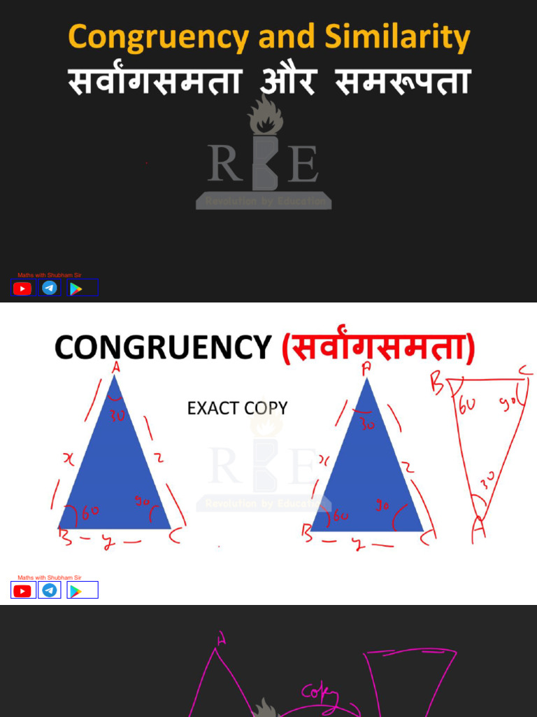 Geometry Part4 Congruency and Similarity | PDF