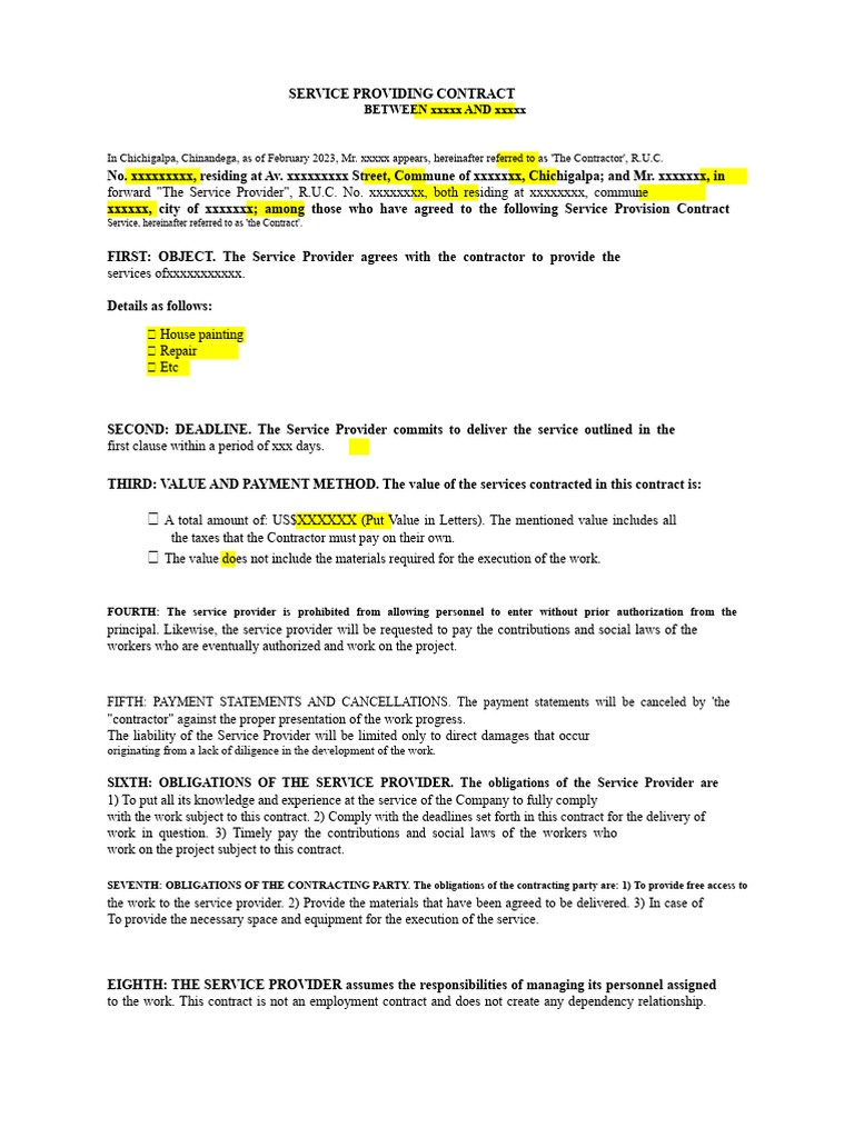 Model of Contract For Minor Works | PDF | Business Law | Private Law
