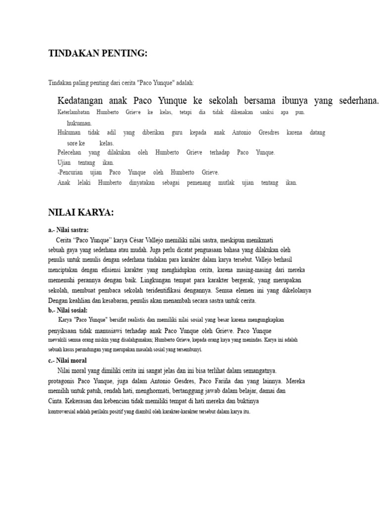 TINDAKAN PENTING | PDF