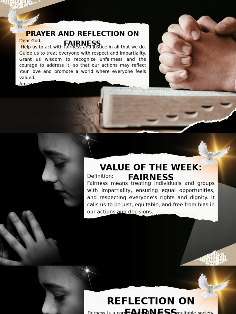 Prayer and Reflection On Fairness | PDF