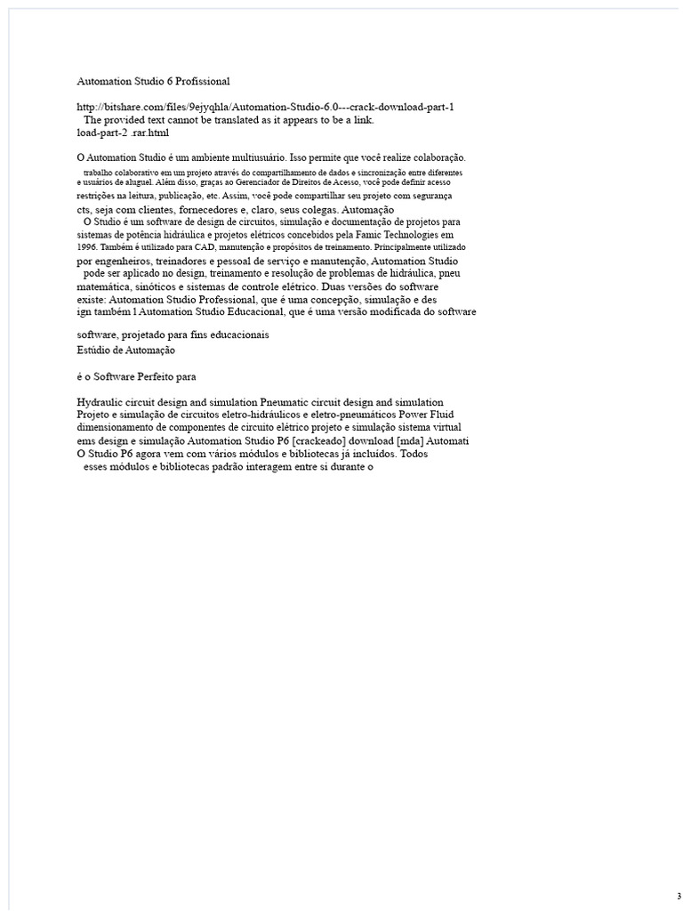 Download e Crack do Automation Studio 6.0 | PDF | Programas | Informática