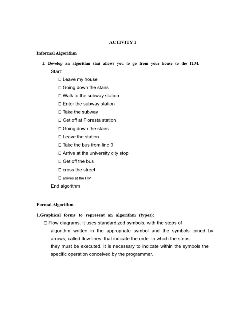 Informal and Formal Algorithm | PDF | Programming Language | Computer ...