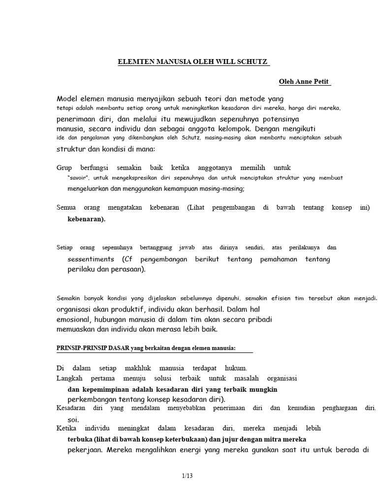 Elemen Manusia: Meningkatkan Kesadaran Diri | PDF