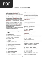 Tabela ANSI da Universidade SEL | PDF | Rede de computadores | Relé