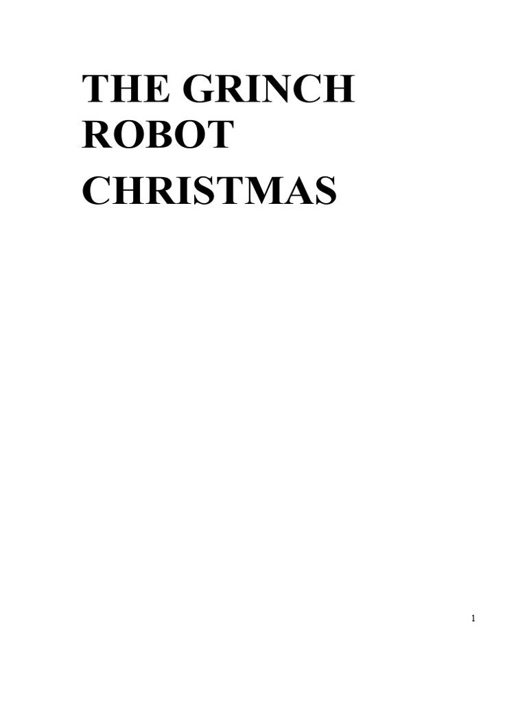 The Grinch: A Christmas Tale | PDF