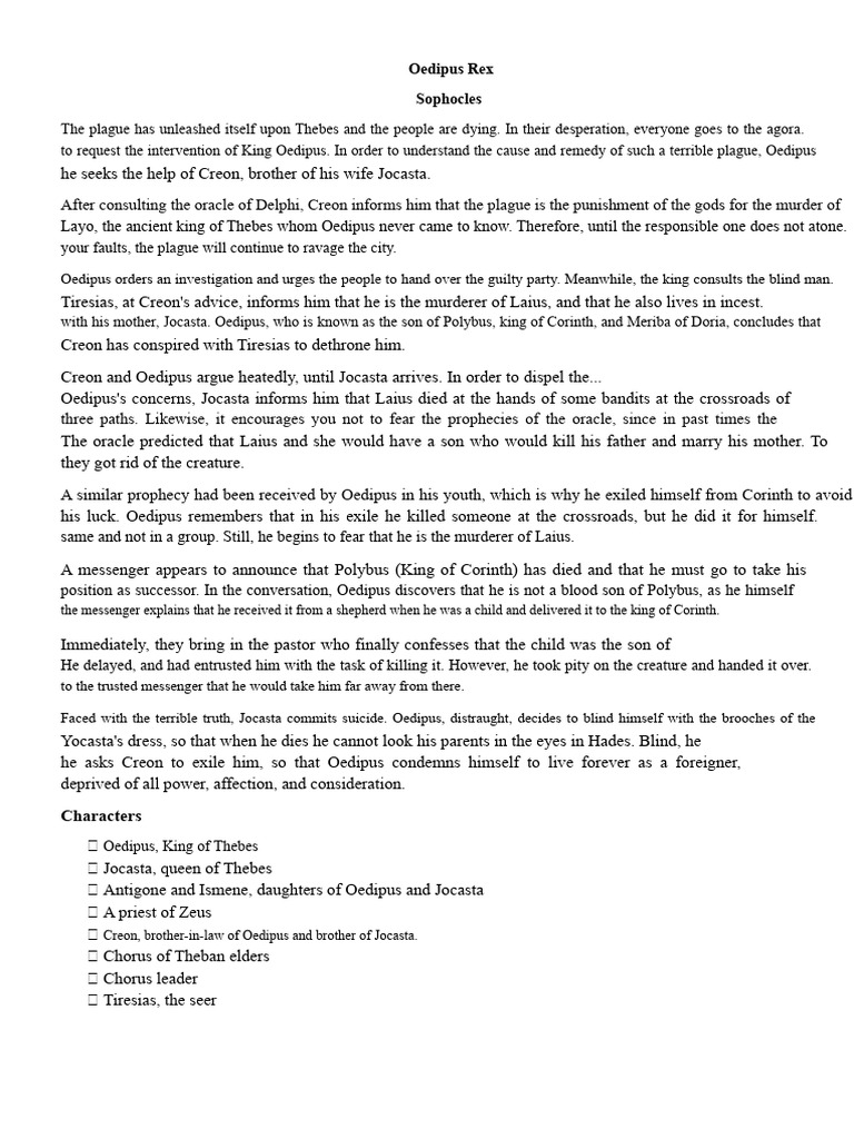 Tragedies in Ancient Greece | PDF | Oedipus | Theban Mythology