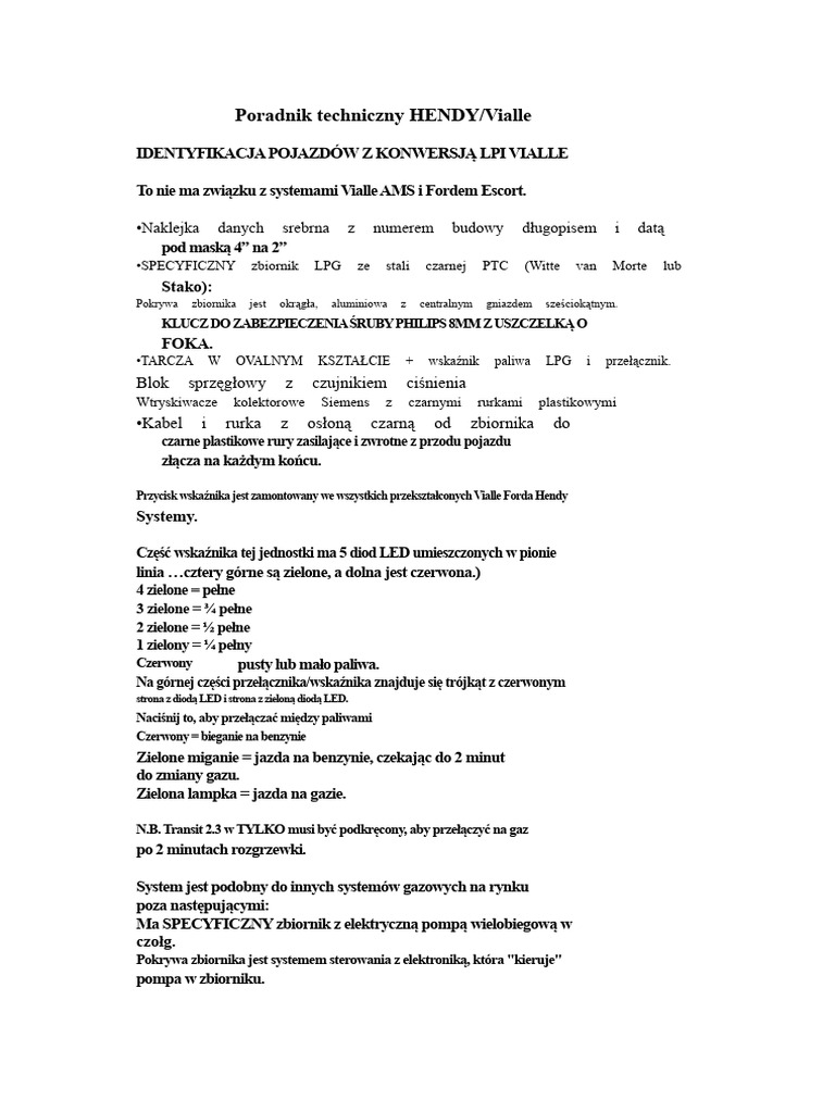 Vialle Przewodnik Pomocy Technicznej | PDF