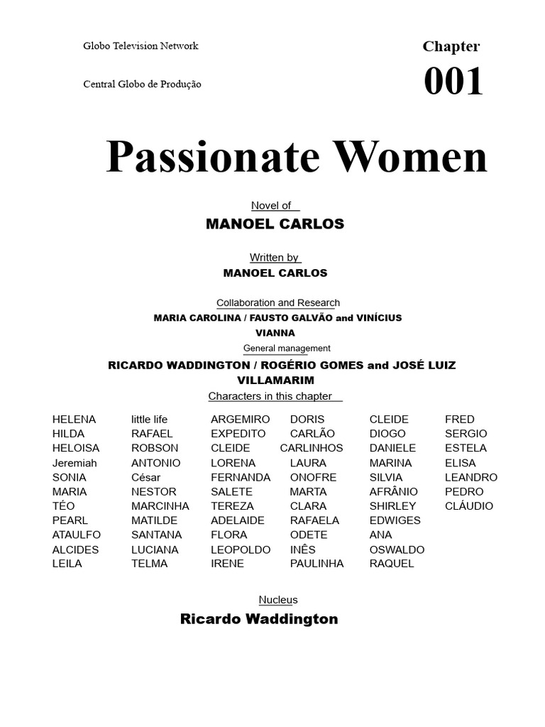 Passionate Women - Chapter 01 | PDF | Jeremiah