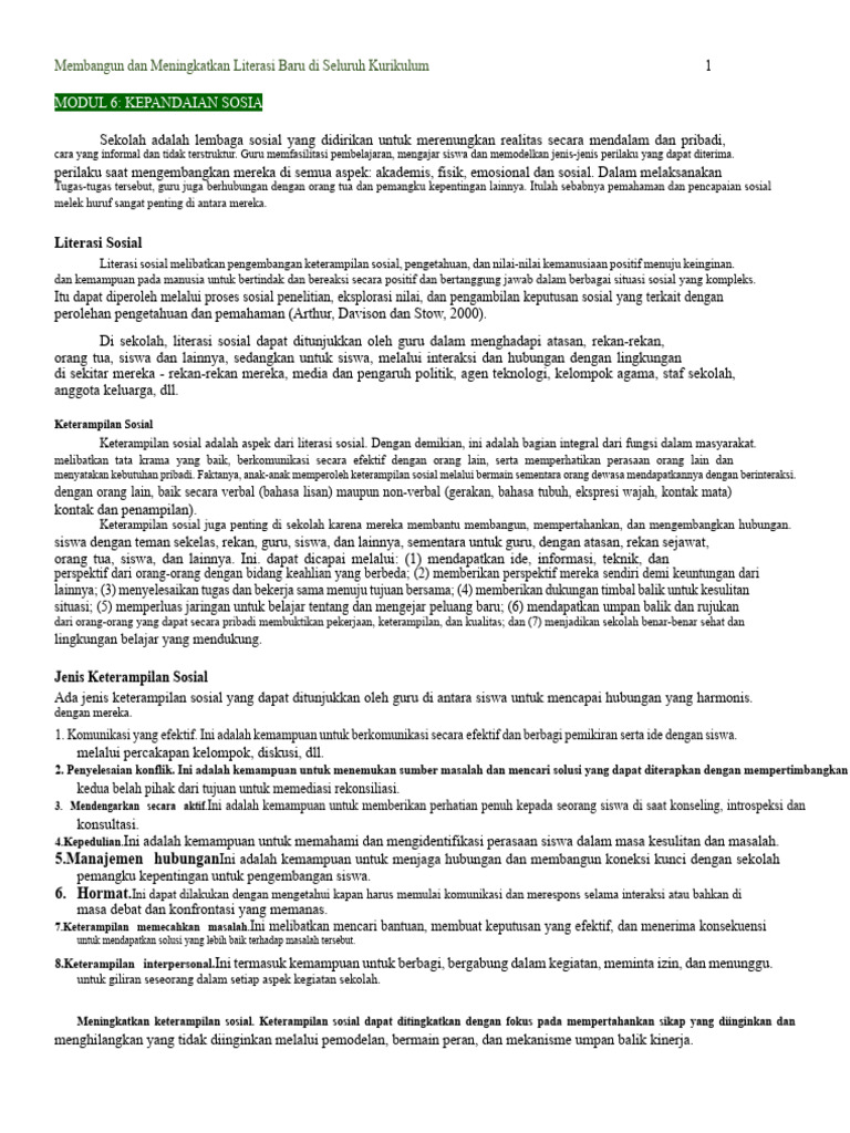 BENLAC Modul 6 - 7 | PDF