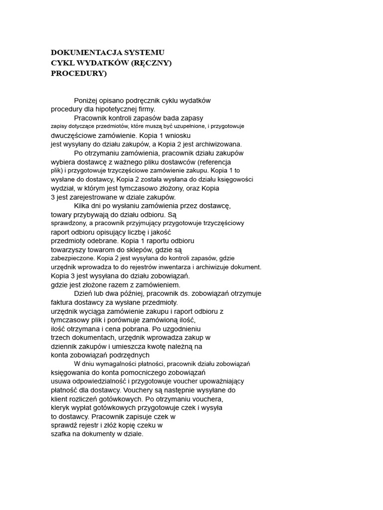 Dokumentacja Systemu | PDF