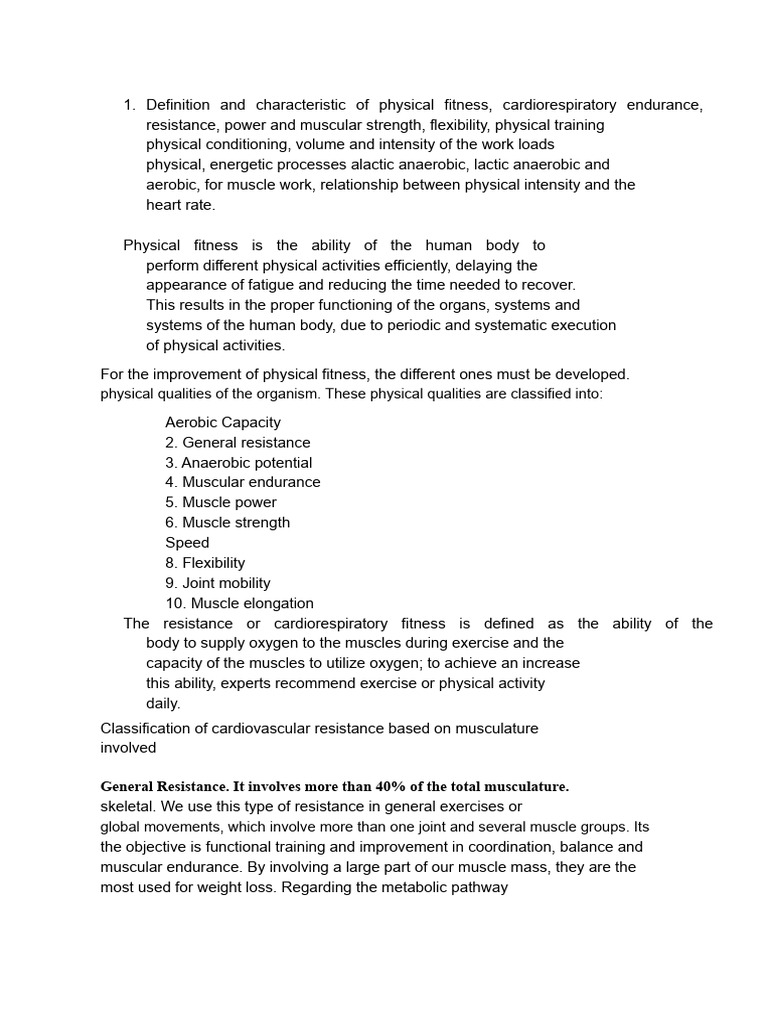 Physical Qualities of The Organism. These Physical Qualities Are ...