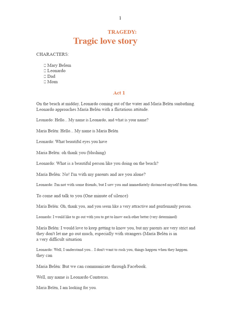 Tragic Love Story of María Belén | PDF