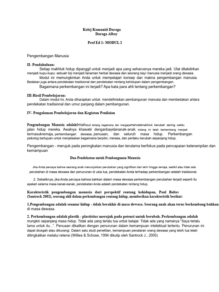 Prof-Ed-1-Modul-2-dan-kegiatan | PDF