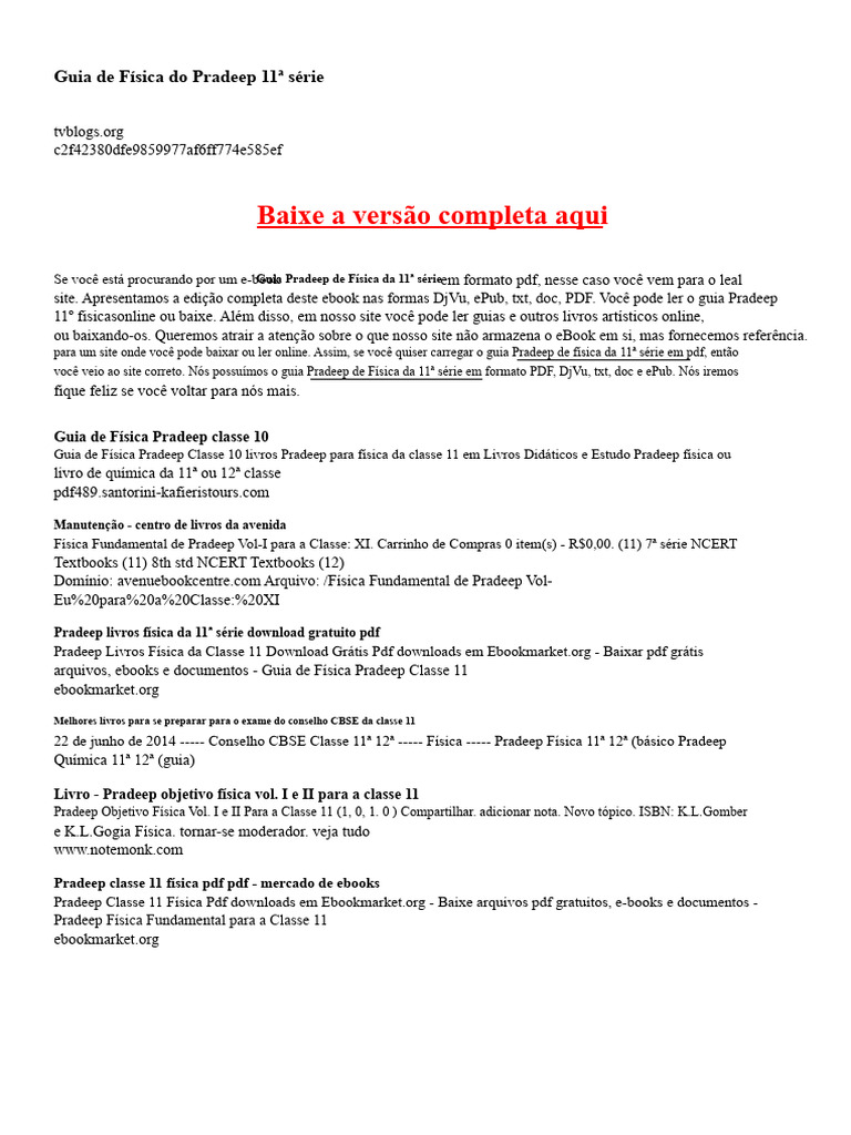 Pradeep Guide 11th Physics PDF | PDF