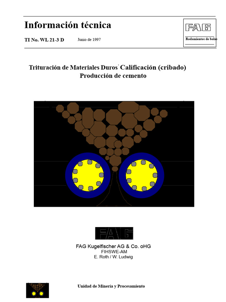 Trituración y Clasificación de Materiales Duros | PDF | Rodamiento ...