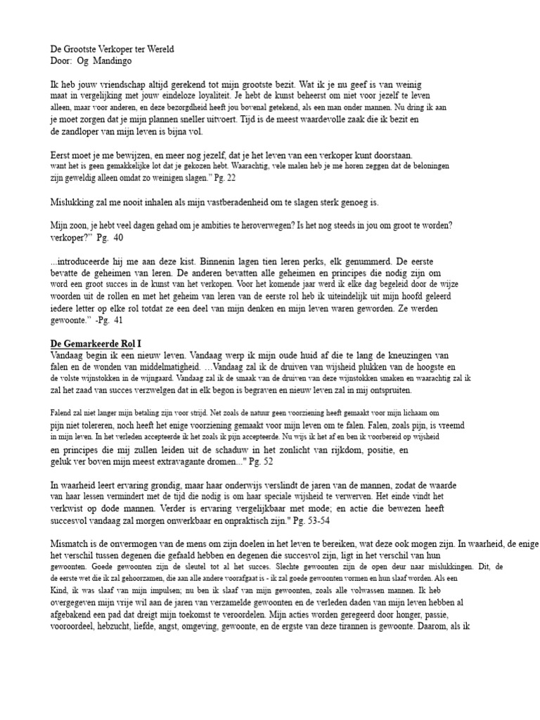 De Grootste Verkoper Ter Wereld | PDF