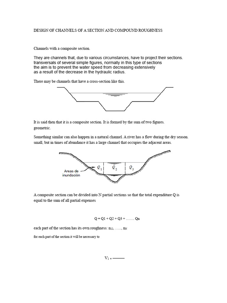 Composite Channel Design and Roughness | PDF | Classical Mechanics ...