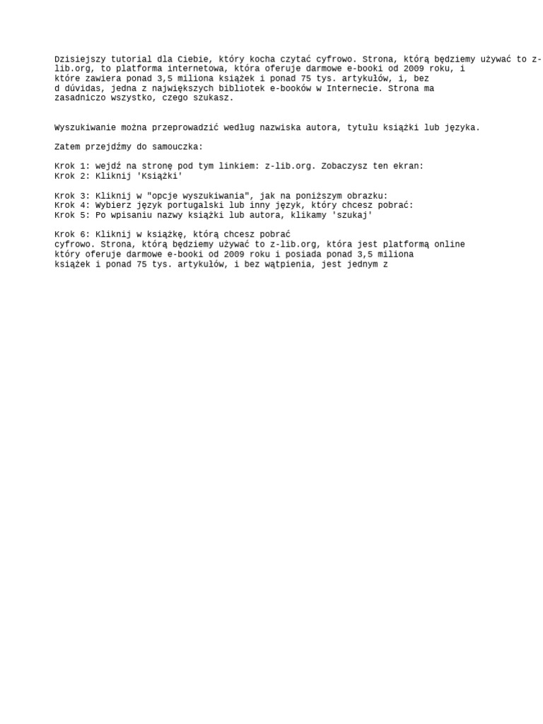Pobieranie Książek W Formacie PDF Za Darmo | PDF