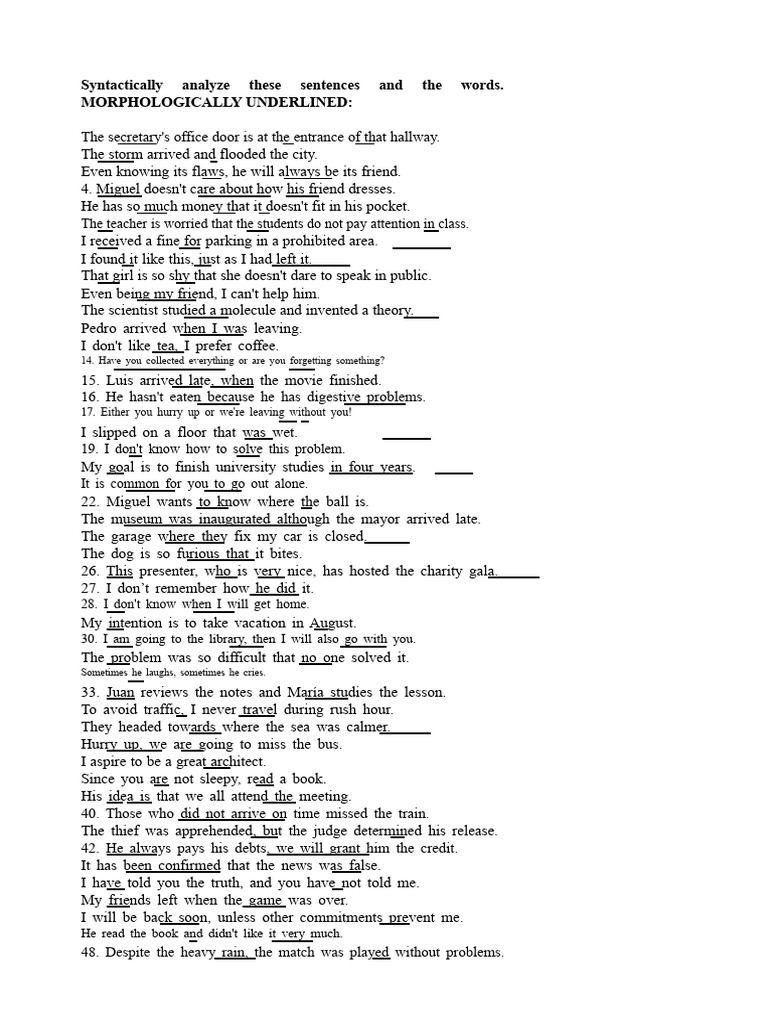 Sentence and Word Syntax Analysis | PDF | Movie Theater