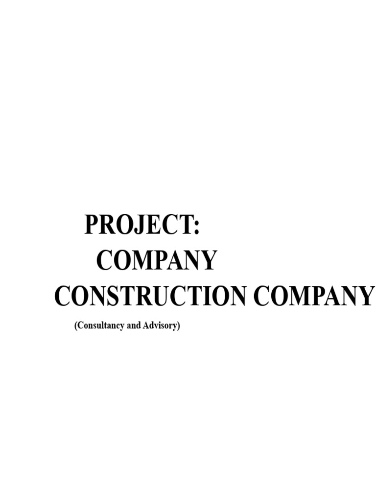 PROJECT construction company | PDF | Economies | Business