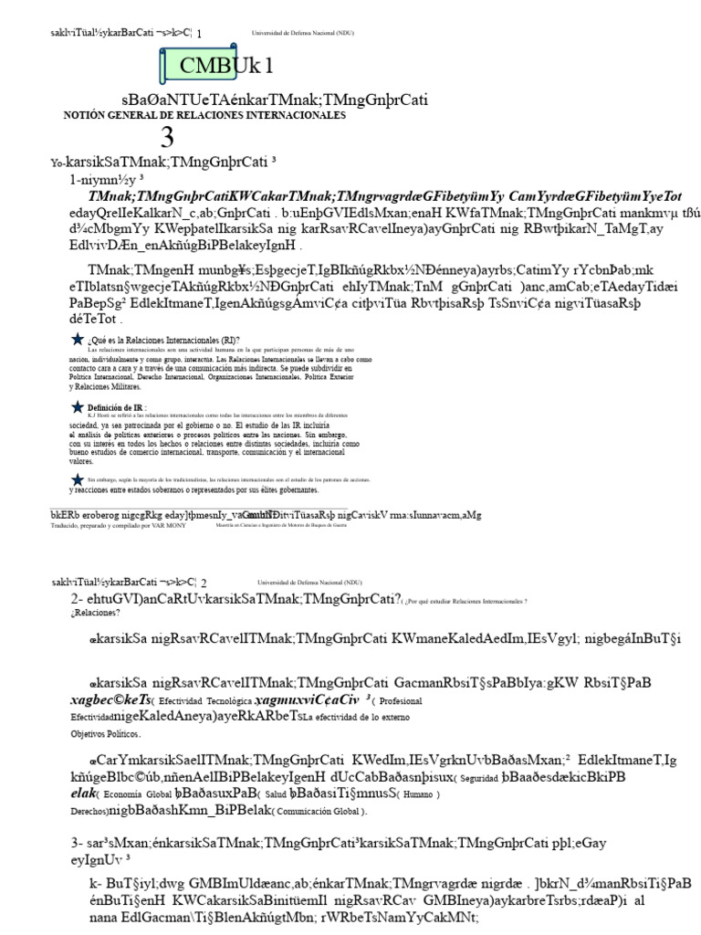 IR Símbolo General de Las Relaciones Internacionales | PDF | Políticas ...