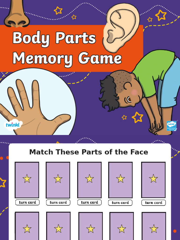 12.04 - Body Parts Memory Game | PDF