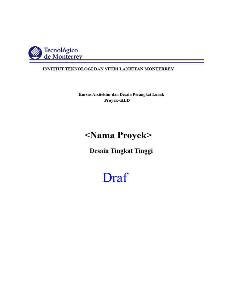 Course Project - HLD Template | PDF