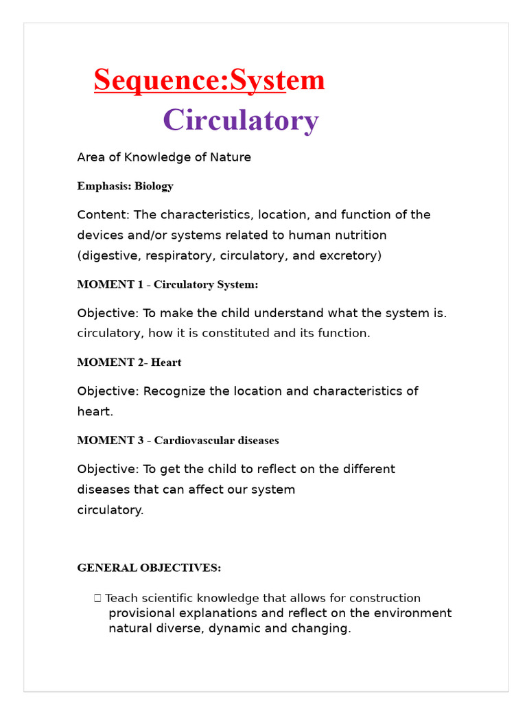 Understanding the Circulatory System | PDF | Knowledge | Science