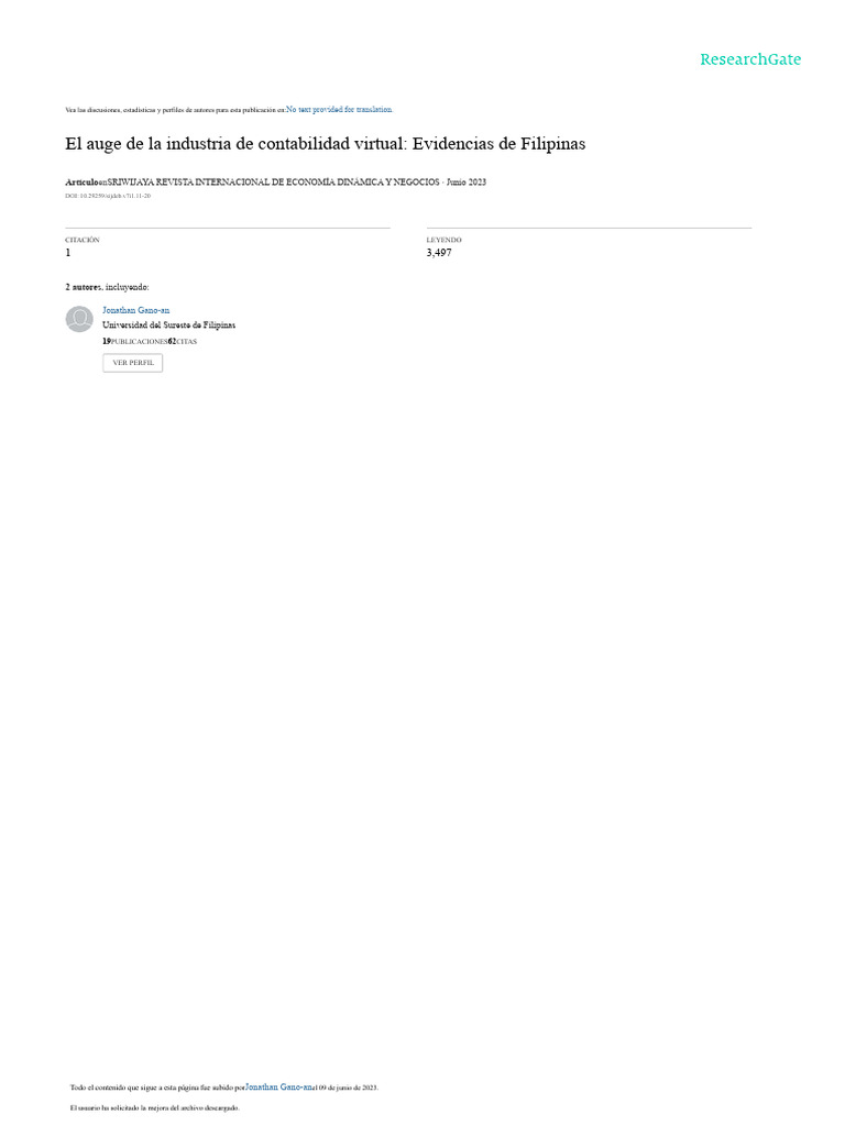 El Auge de La Contabilidad Virtual en Filipinas | PDF | Internet | Contabilidad