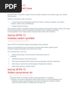 Mengenal Beberapa Kode Standart NFPA | PDF