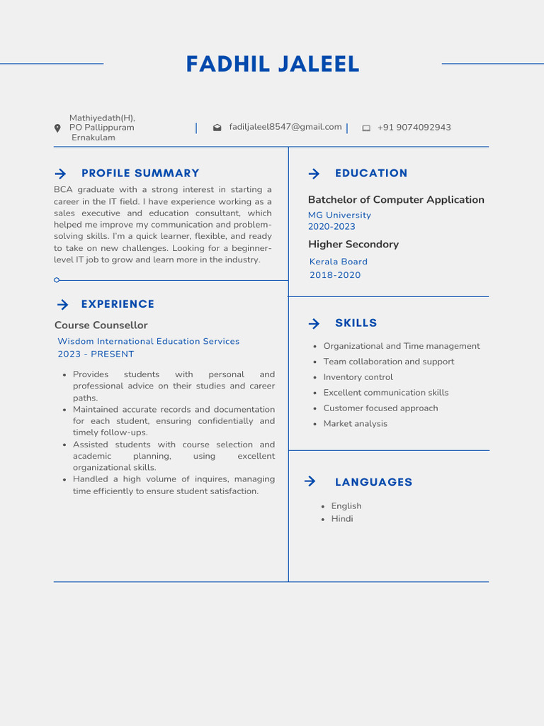 Fadhil Resume | PDF