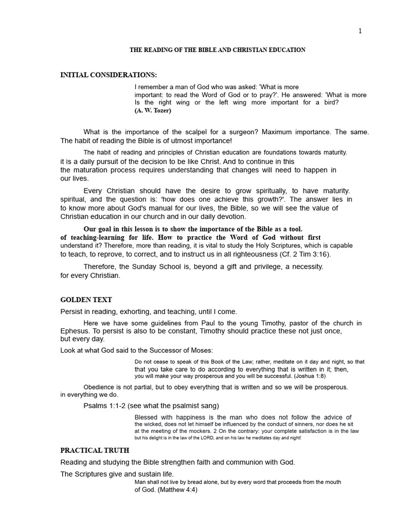 Bible Study and Christian Education Guide | PDF | Bible | Jesus
