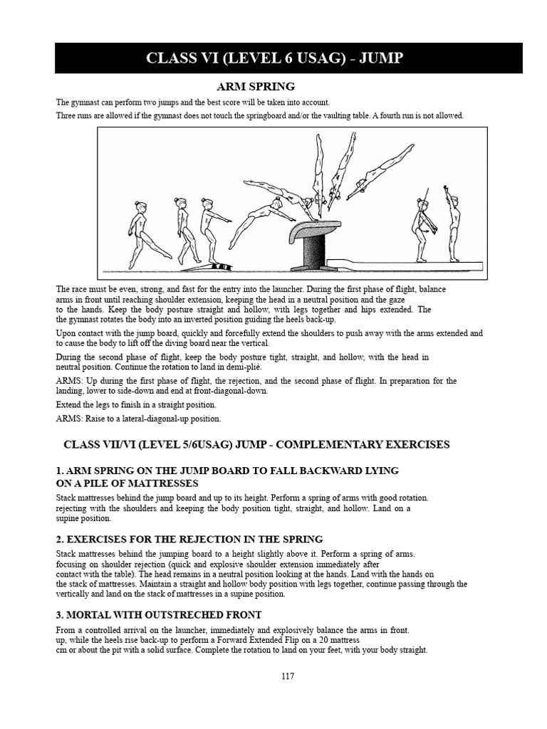 Level 6 Usag - Jump | PDF | Gymnastics | Anatomical Terms Of Motion