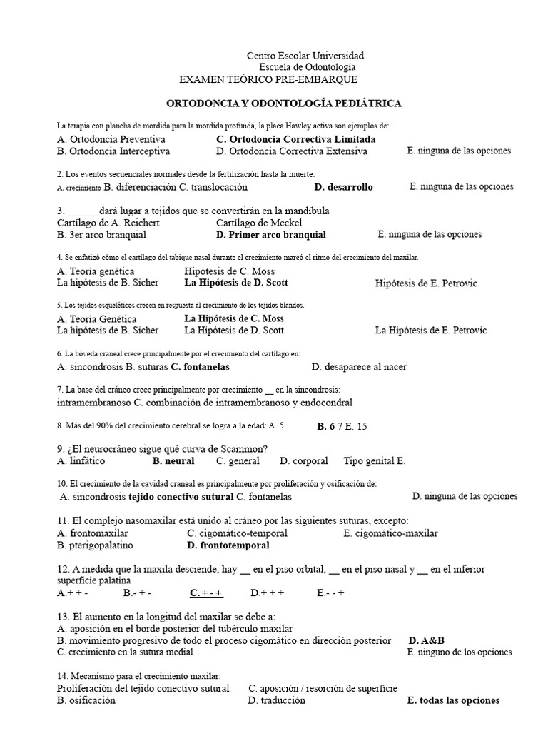 Ortopédico Compilado | PDF | Odontología | Cráneo