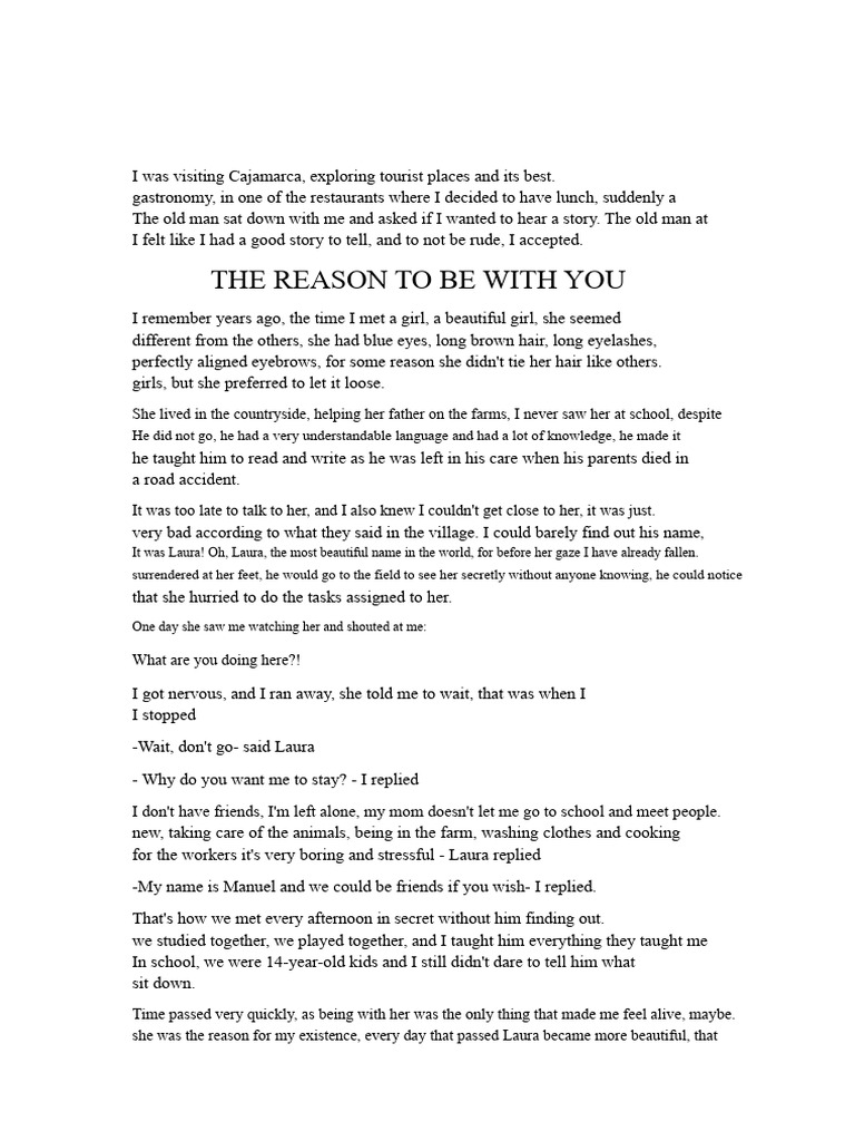 The Reason for Being with You | PDF