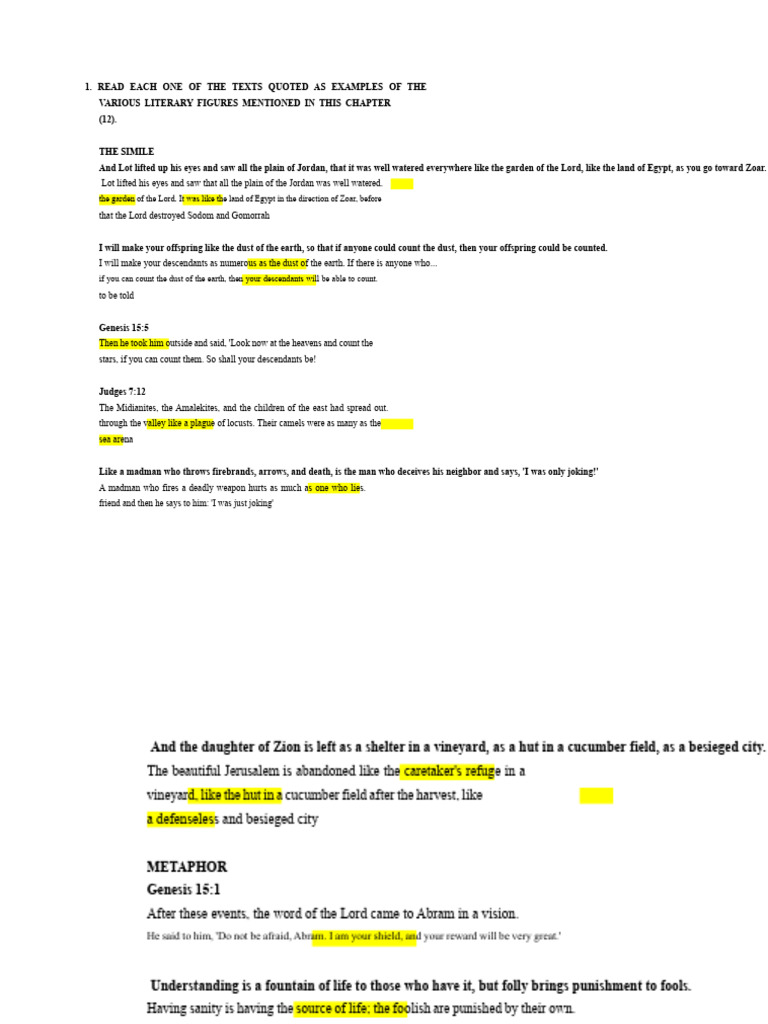 Questions On Hermeneutics Chapters 12 and 13 | PDF | Glory (Religion ...